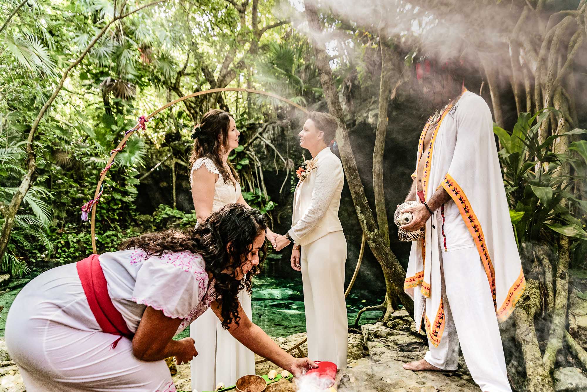 Jungle cenote wedding with Shaman Riviera Maya – Alessandro Banchelli ...